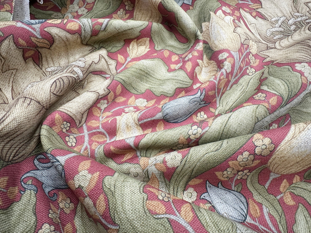 UPHOLSTERY FABRIC REMNANT - William Morris Helmshore Print Fabric - 1m ...